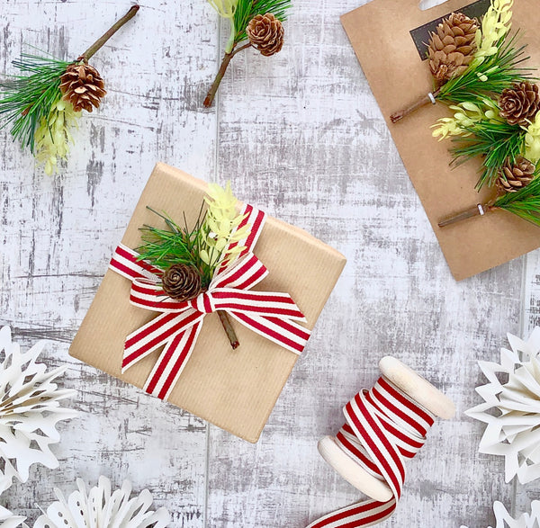 Faux Cone and Spruce Pick Present Toppers (pack of 3) – Jane Means Ltd